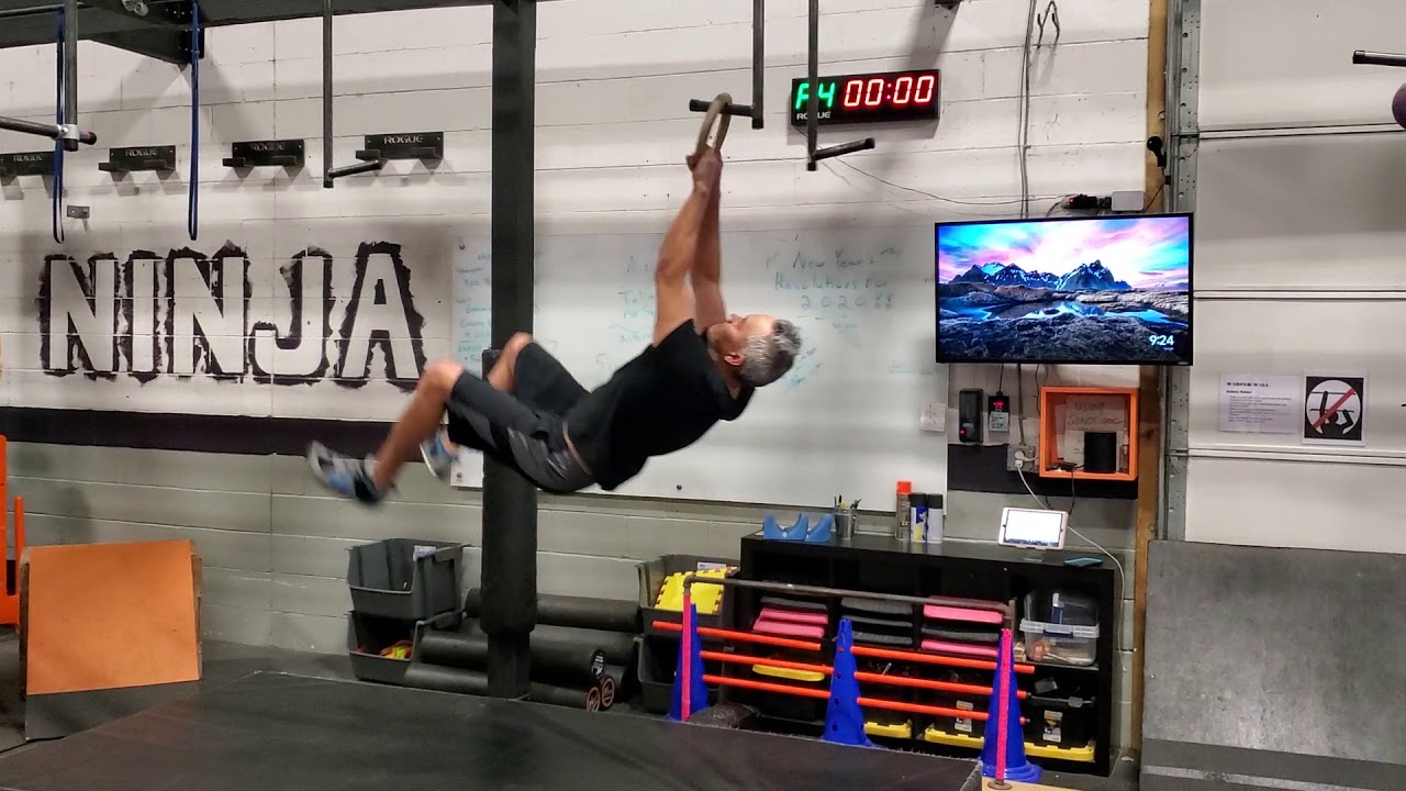 Ninja Warrior Training; 5 Foot Ring Lache - YouTube