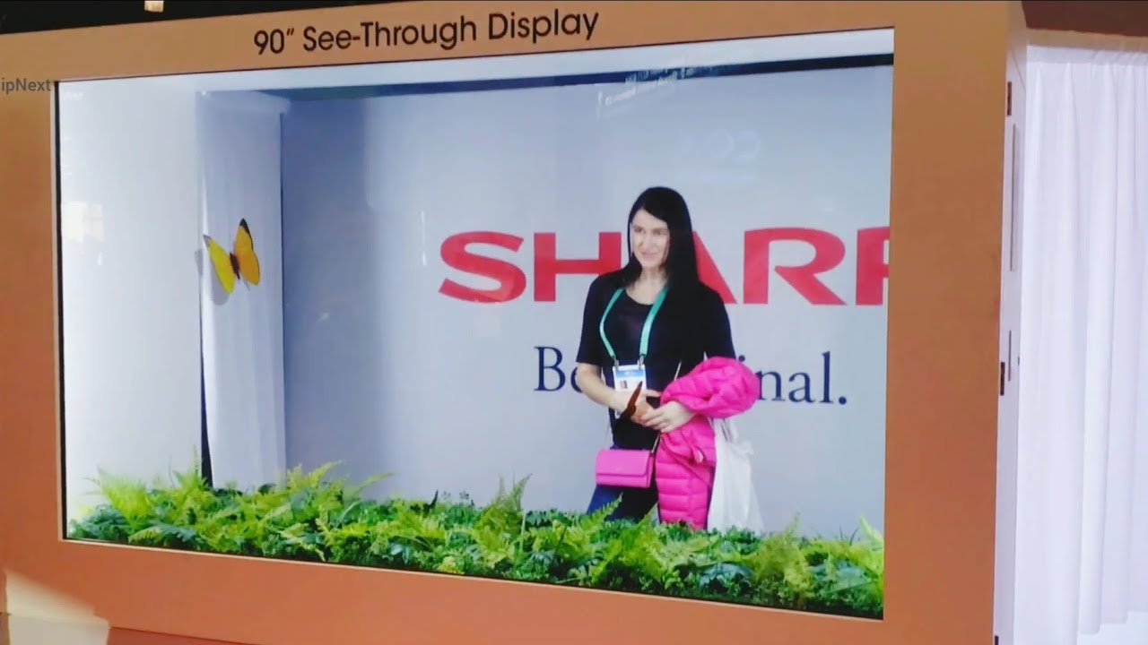 See Through Display - SHARP | CES 2020 - YouTube