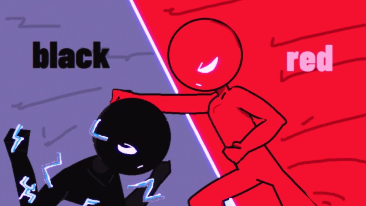 JEASIR_ANIMATION/ RED VS BLACK FIGHT - YouTube