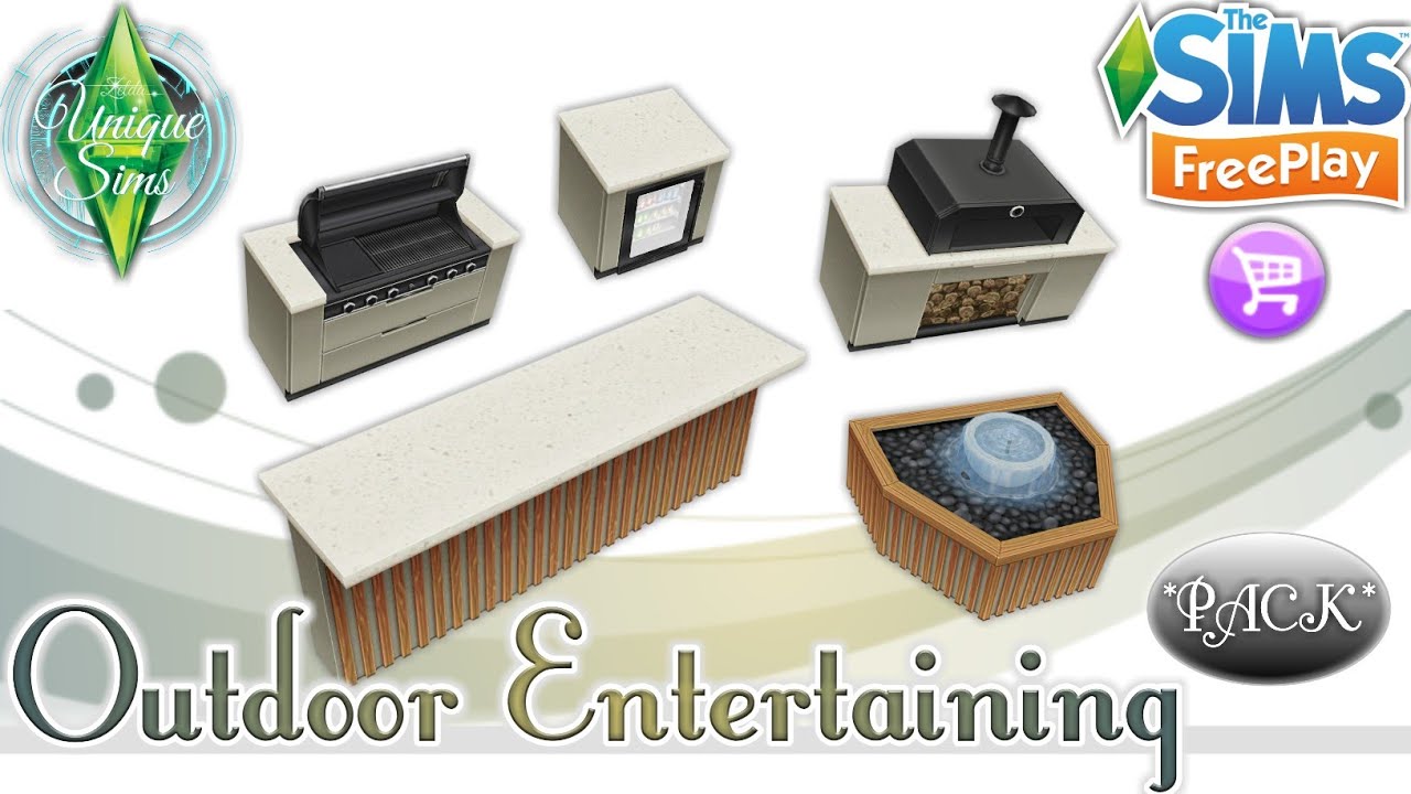 The Sims Freeplay ||🔶️|| Outdoor Entertaining ||🔶️|| Online Store Packs ...