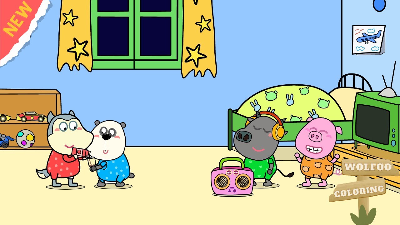 First Time Baby Wolfoo's Friend Sleepwalking - Wolfoo Fanmade Coloring ...