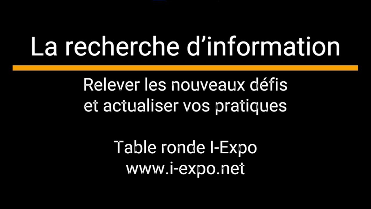 La recherche d'information : Relever les nouveaux défis et actualiser ...