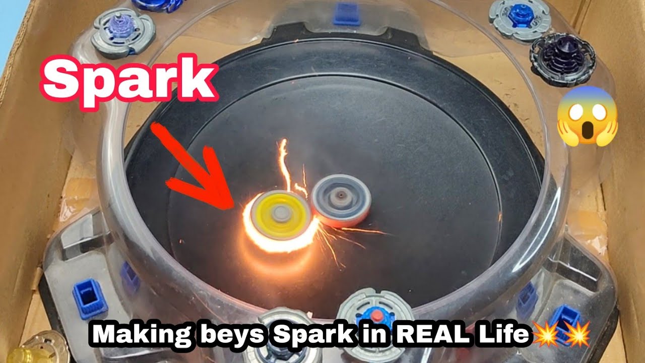 Metal Beyblades..🤩Making Beyblades Spark in REAL Life 💥🧨😱 Twisted Tempo ...