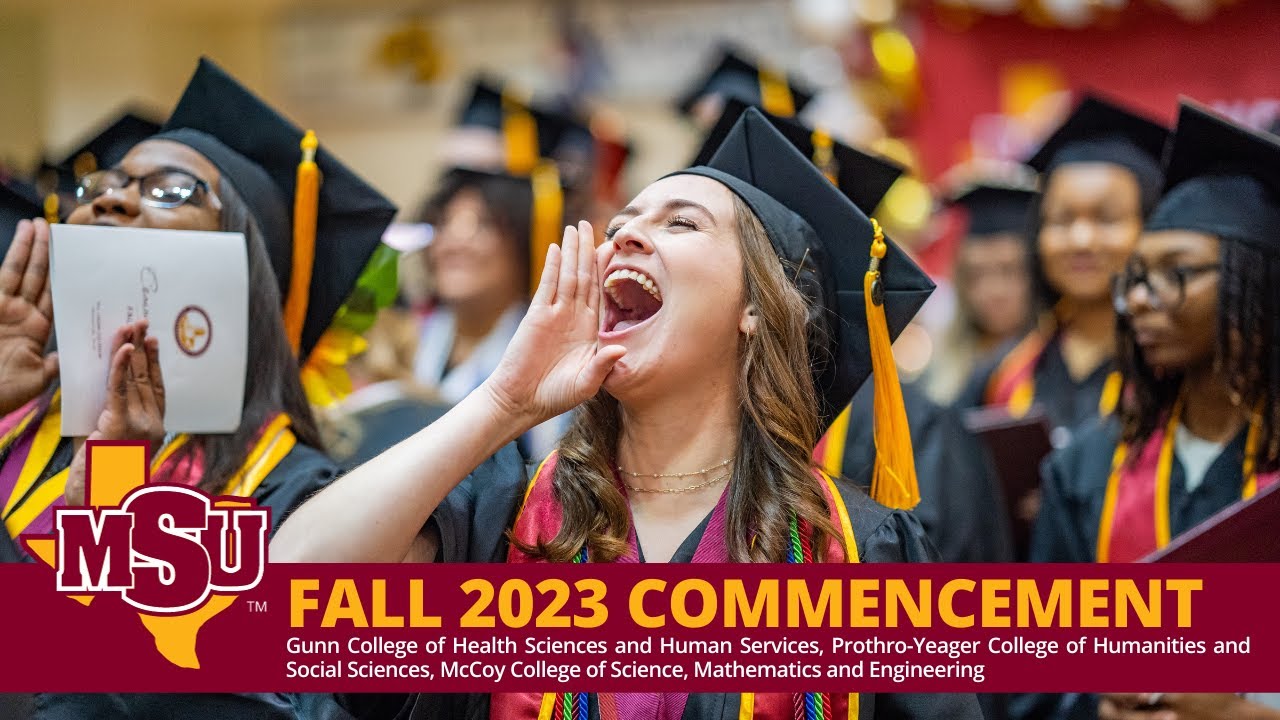 MSU Texas Graduation Fall 2023 (2 p.m. Ceremony) - YouTube