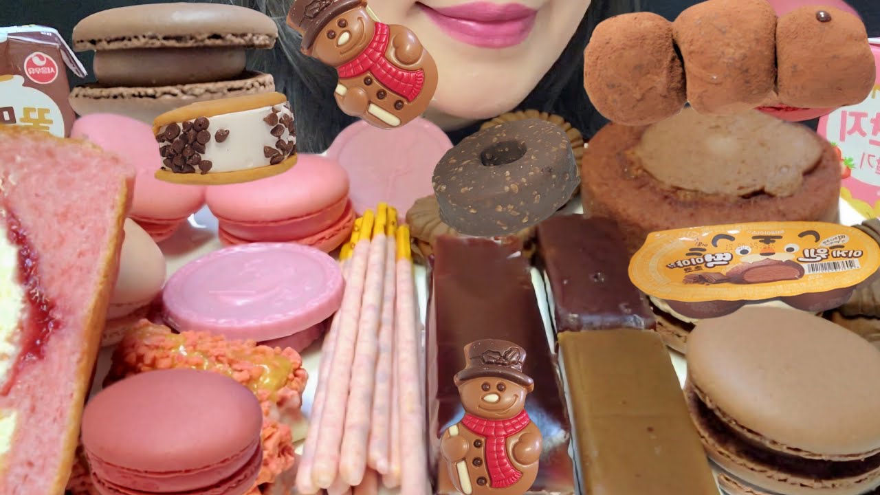 초콜릿 디저트 먹방 다양한 🍫초콜릿 디저트 몰아보기 초코찰떡꼬치 초코찰떡초코아이스크림 초코마시멜로우 초코아이스크림 리얼먹방