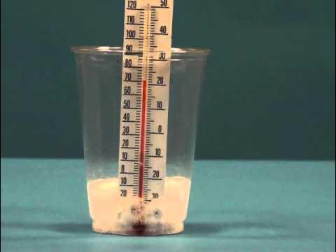 Endothermic Reaction - Baking Soda and Vinegar - YouTube