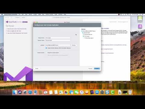 CSIS 111B Creating CSharp Console Project in Visual Studio Community on a Mac Computer - YouTube