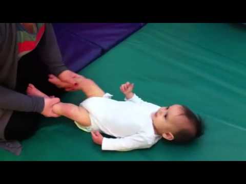 Passive Rolling Supine to Prone Feb 2014. Baby Base Center - YouTube