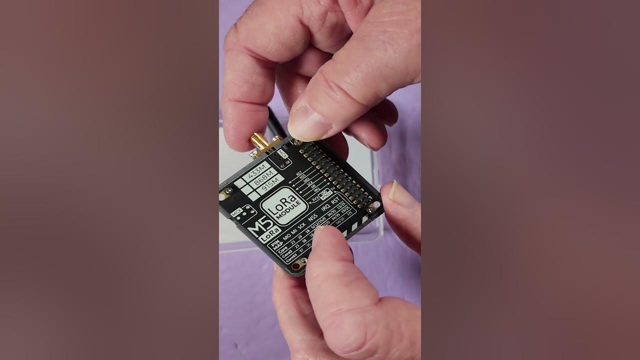 M5Stack LoRa 868 V1.1 Module Unbox #meshtastic #lorawan - YouTube