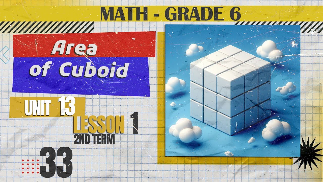 Math | grade 6 | Area of Cuboid - YouTube