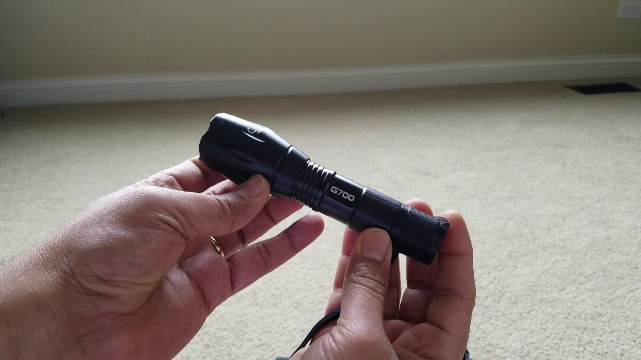 LumiTact G700 Tactical Flashlight Unboxing Review - YouTube
