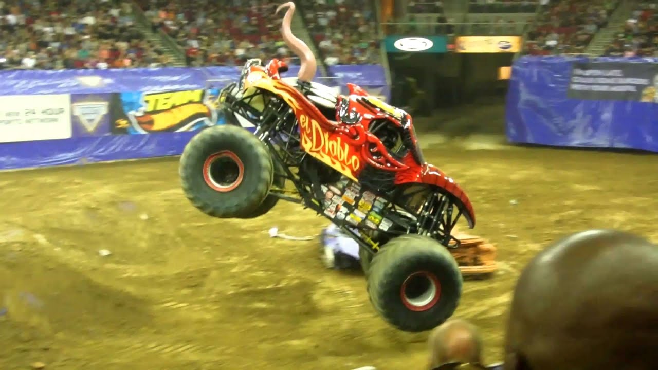 El Diablo at Monster Jam Savemart Center in Fresno, CA 2015 - YouTube
