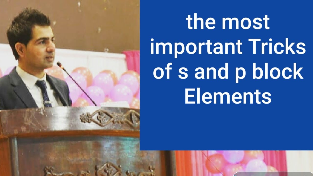 s and p block most important tricks - YouTube