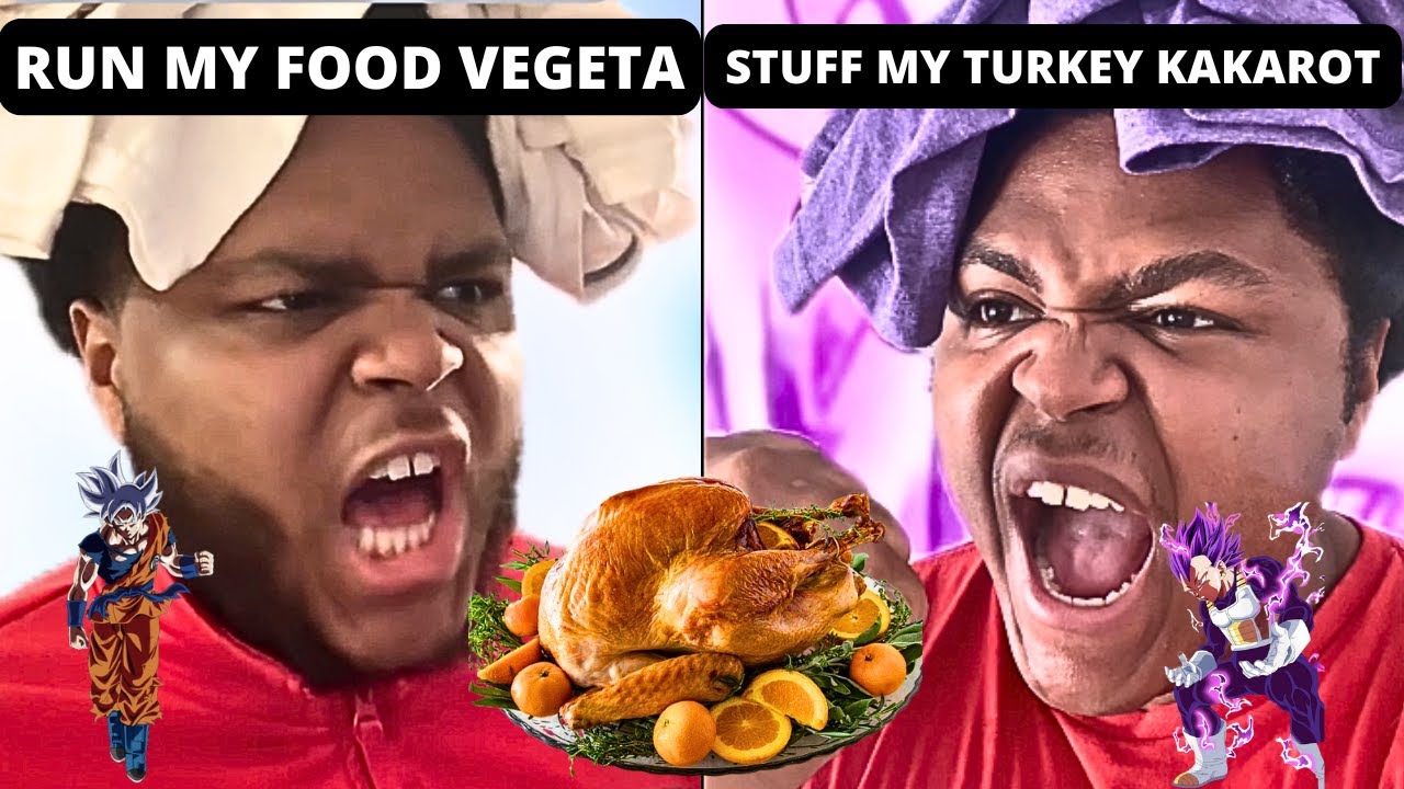 GOKU AND VEGETA DRAGON BALL THANKSGIVING - YouTube