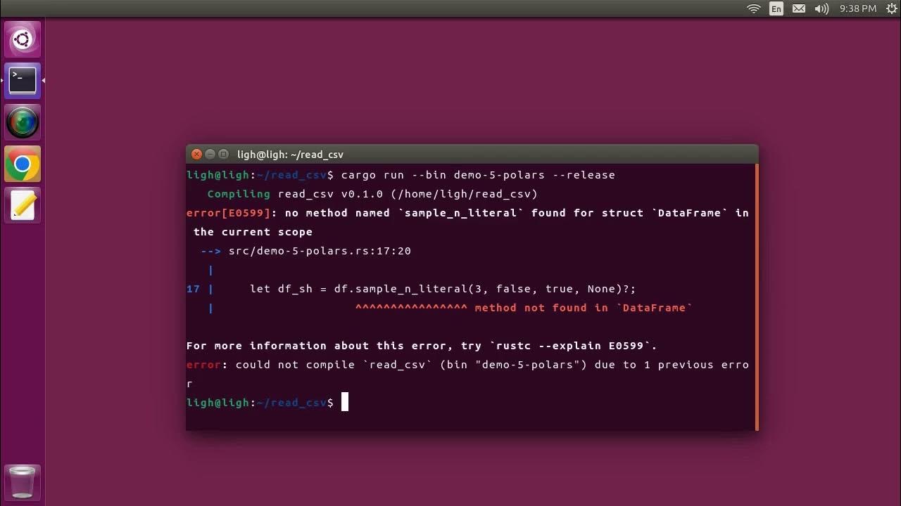 Use ChatGPT to learn Rust: Read CSV files Polars - YouTube