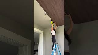 DIY Backyard Glow-Up With Easy Ceiling Planks!