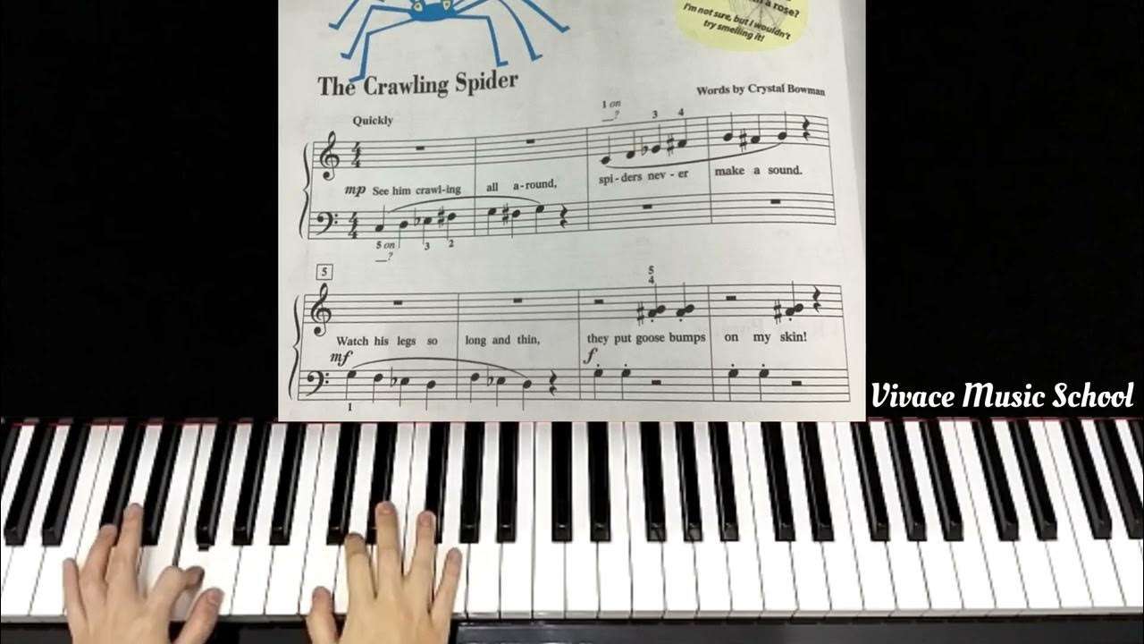 Piano Adventures Level 1 Performance Book Pg 22-23 (The Crawling Spider ...