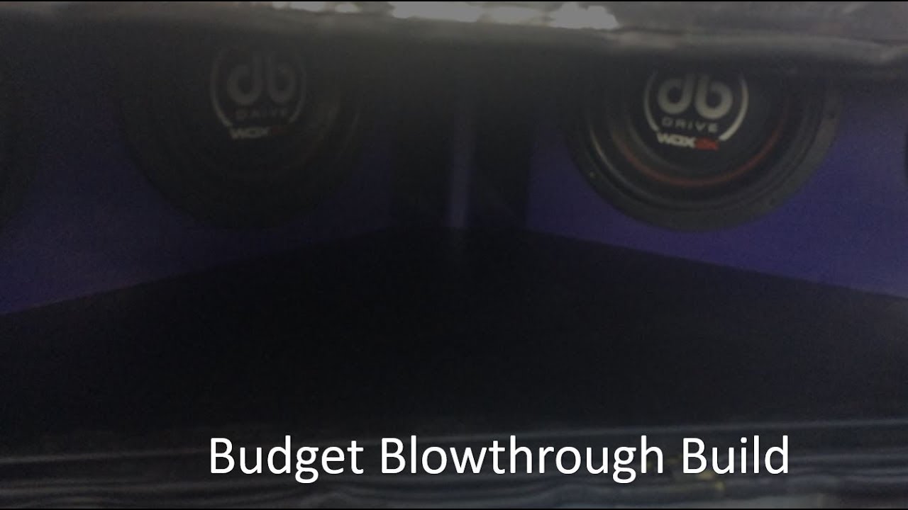 4 12 inch subs in a blowthrough on 4000 Watts - YouTube