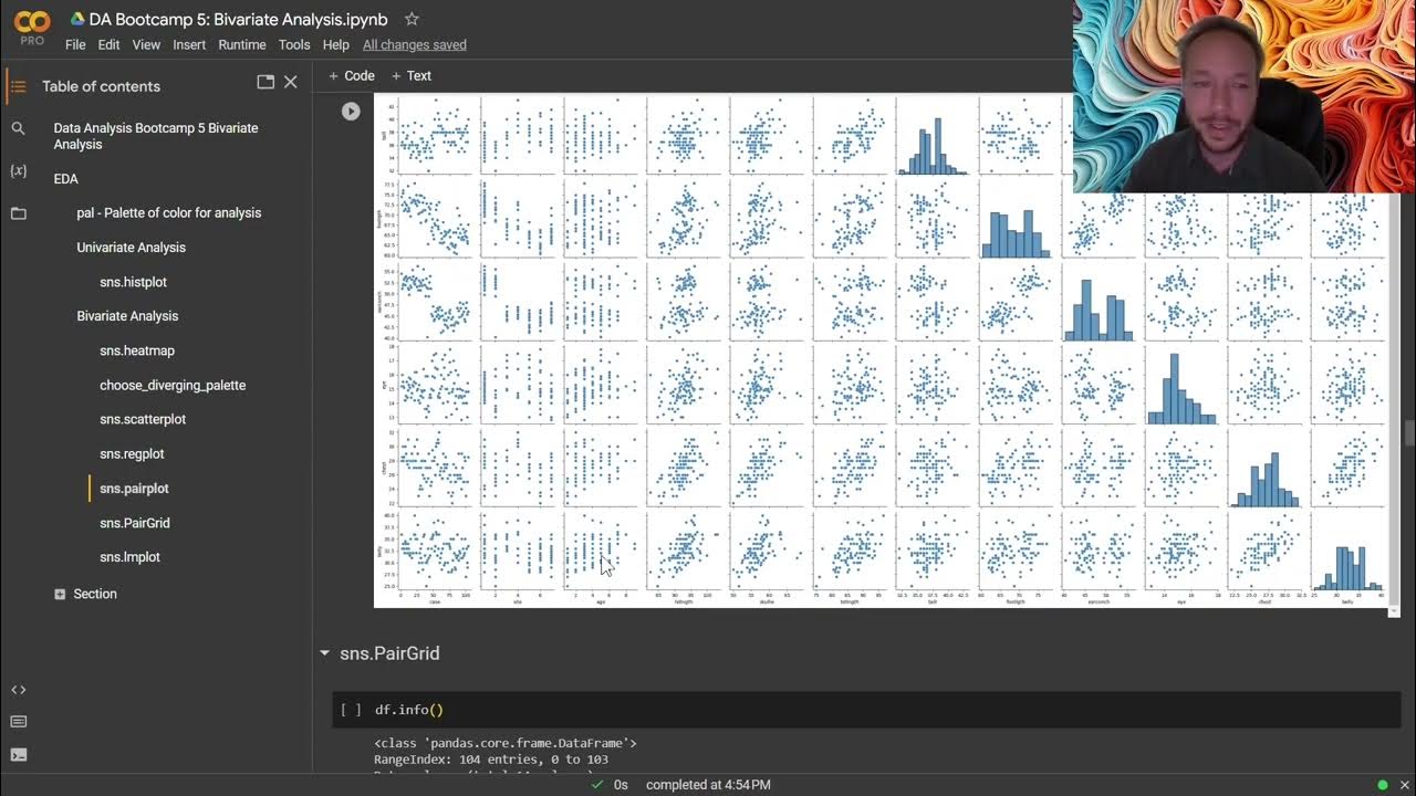 Python Data Analysis Bootcamp class 5 - 11 Bivariate Data Analysis Complete in Depth Python Code ...
