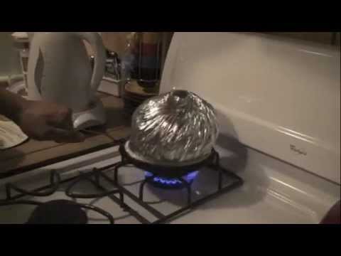 Jiffy pop catches on fire - YouTube