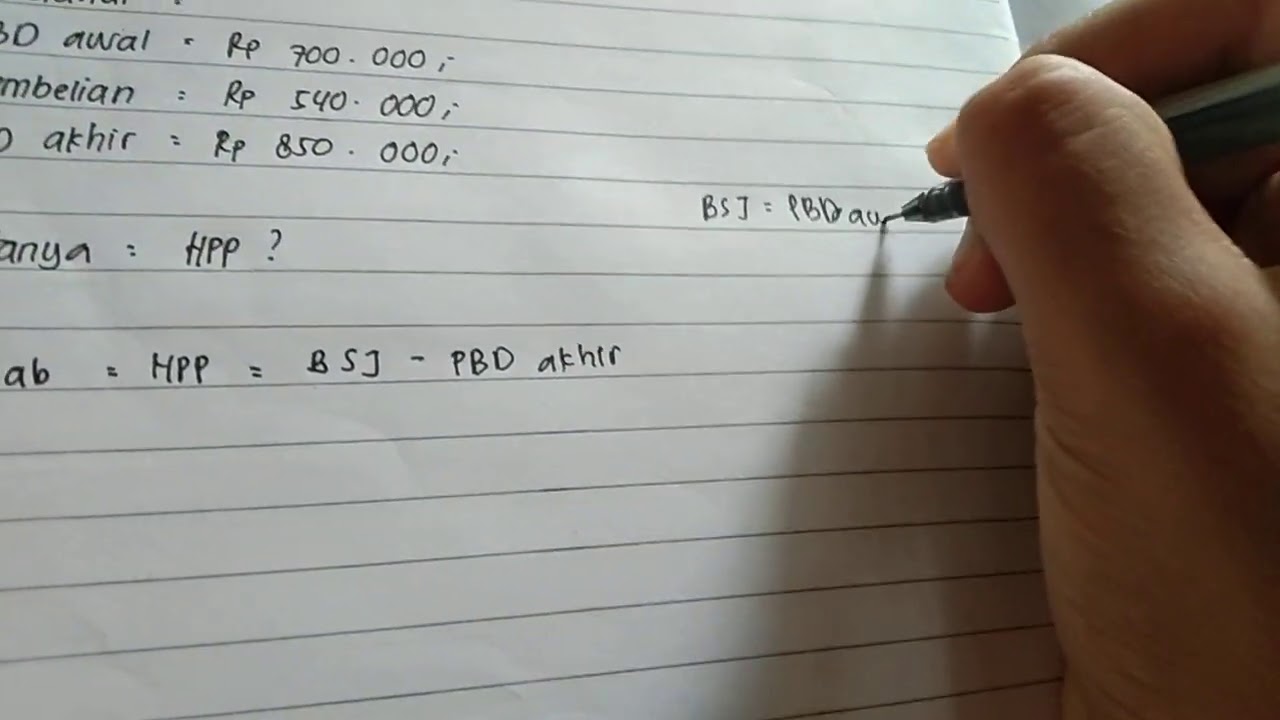 Cara mencari Harga Pokok Penjualan(HPP) perusahaan dagang Akuntansi ...
