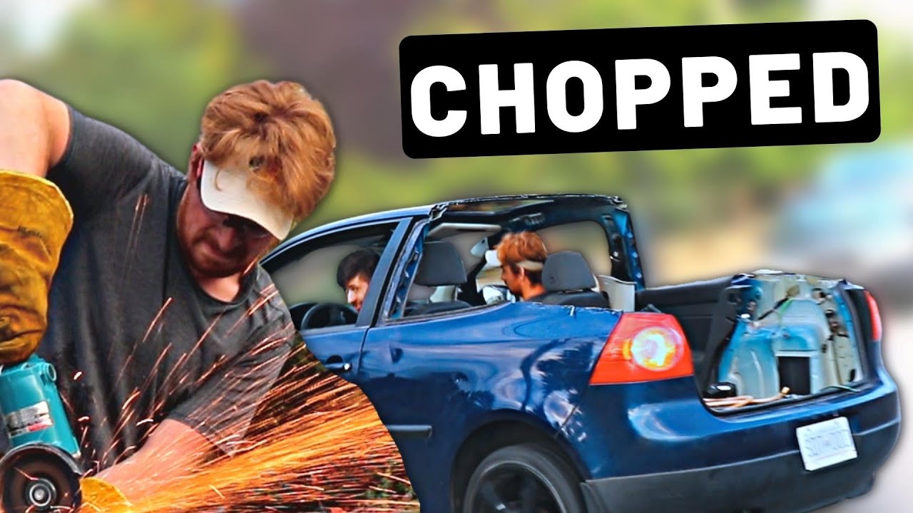 We Cut The Roof Off A Volkswagen Golf! - YouTube