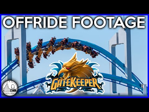 Gatekeeper Roller Coaster Logo GateKeeper First Drop | GateKeeper Ride