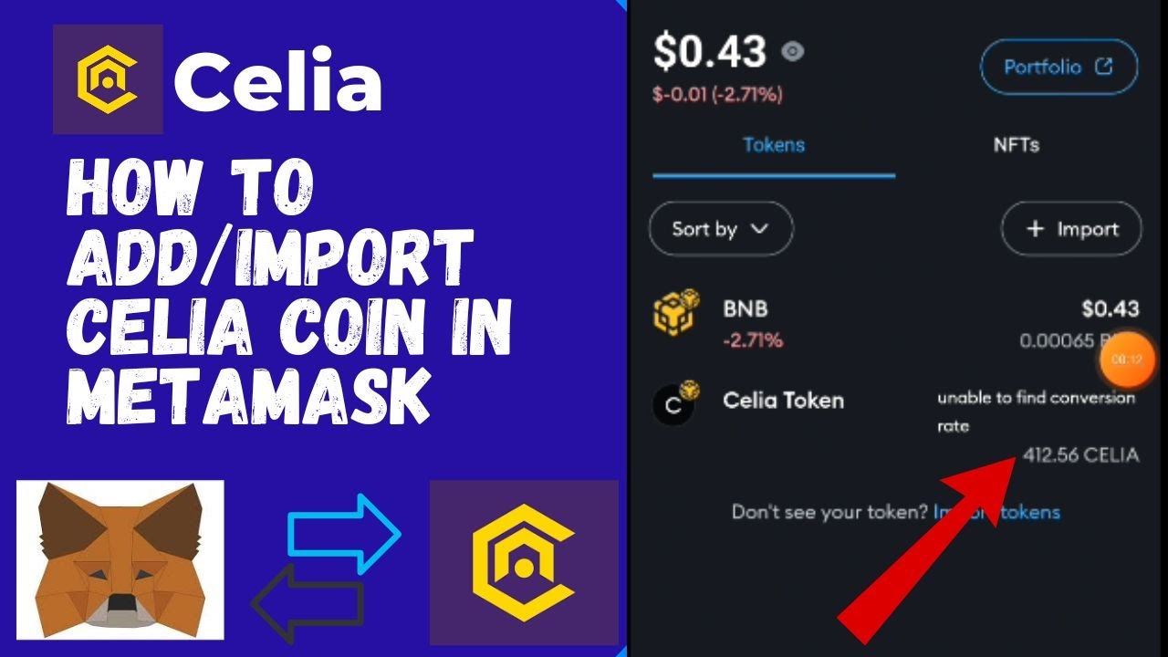 How To Add/import Celia Coin In MetaMask Wallet | Celia Coins - YouTube