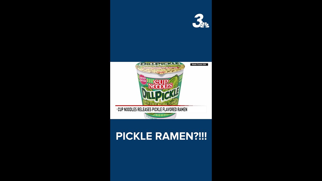 Cup Noodles launches limited edition dill pickle ramen - YouTube