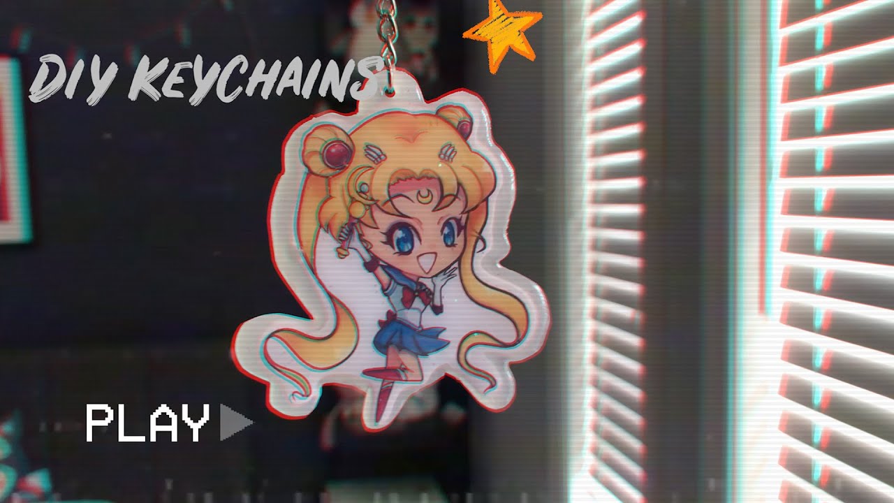 DIY Keychains | How I make anime keychains at home - YouTube