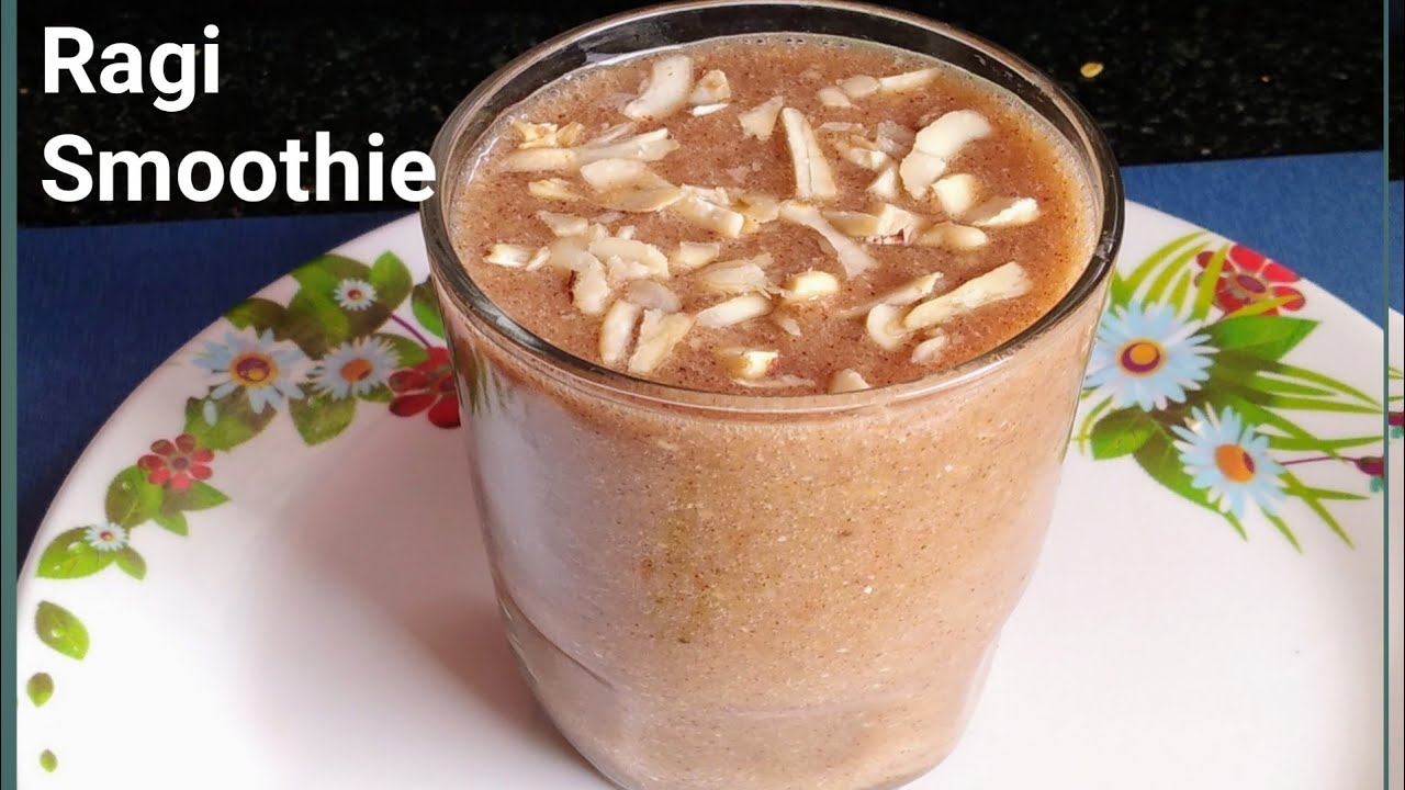 Summer Drink/Healthy Breakfast Ragi Smoothie/Weight Loss Recipe - YouTube