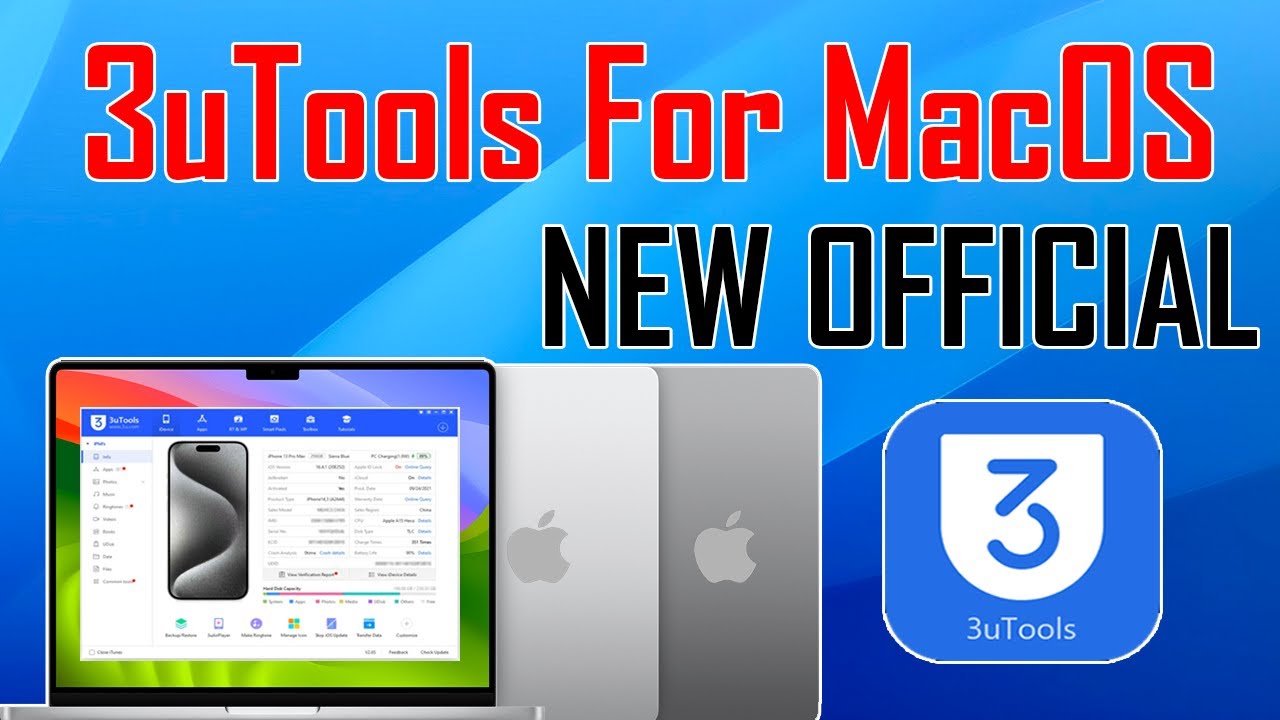 😍🥳 IT'S OFFICIAL 3uTools For Mac | Best iDevice Manage Software for ...