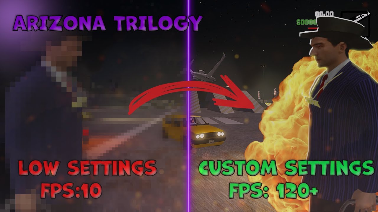 ИДЕАЛЬНЫЕ настройки ARIZONA RP TRILOGY! (SA:MP 2.0) - YouTube