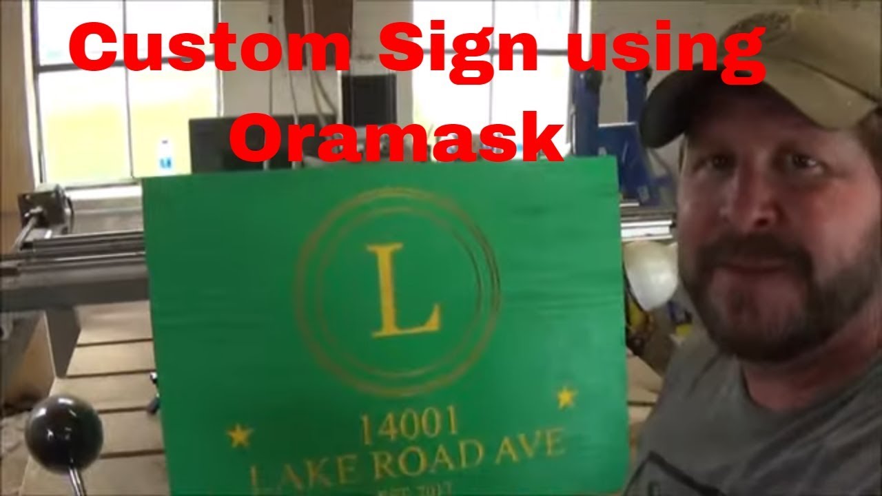 Custom address sign (CNC engraved) - YouTube
