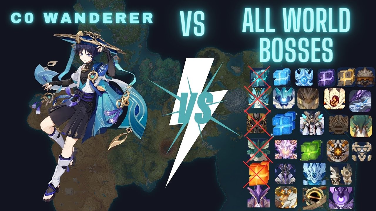 Solo C0 Wanderer vs 24 World Bosses // Genshin Impact - YouTube