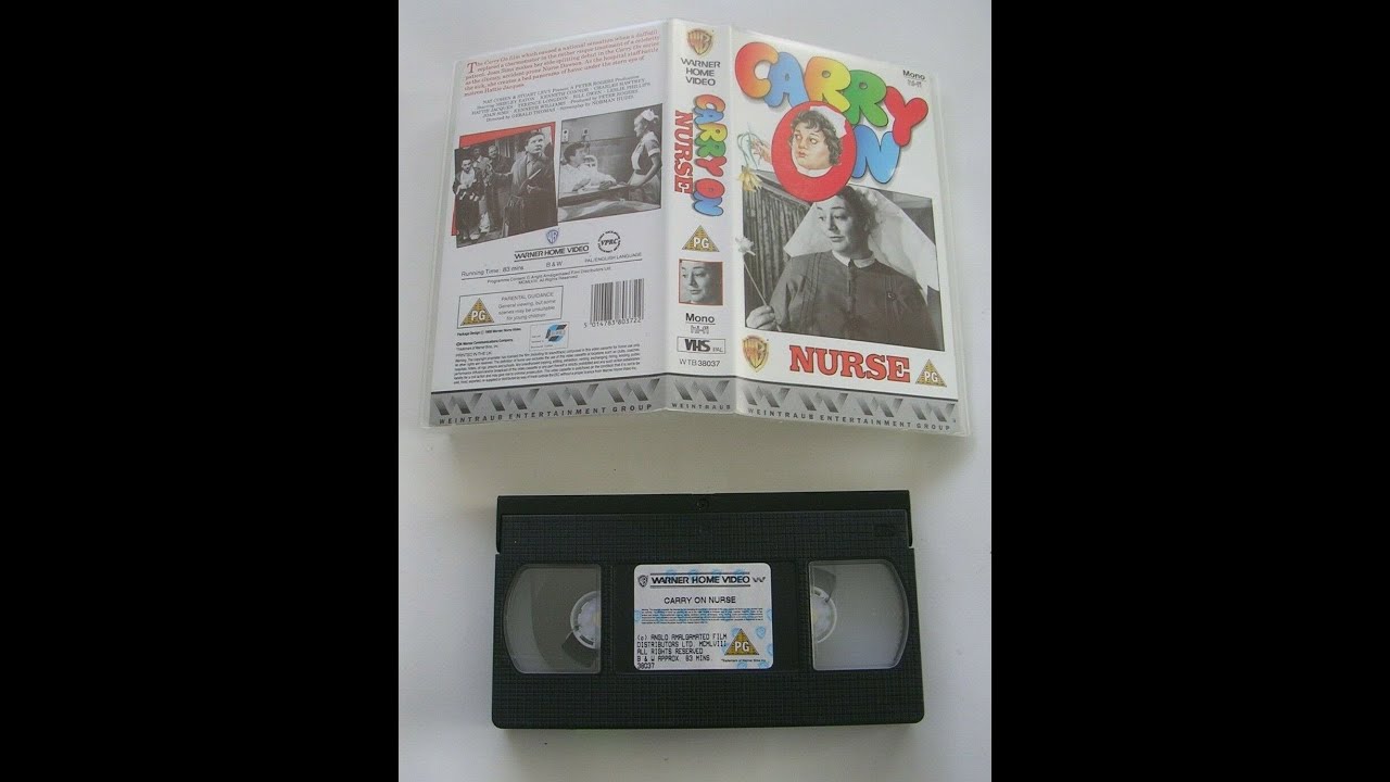 Original VHS Opening and Closing to Carry On Nurse UK VHS Tape - YouTube