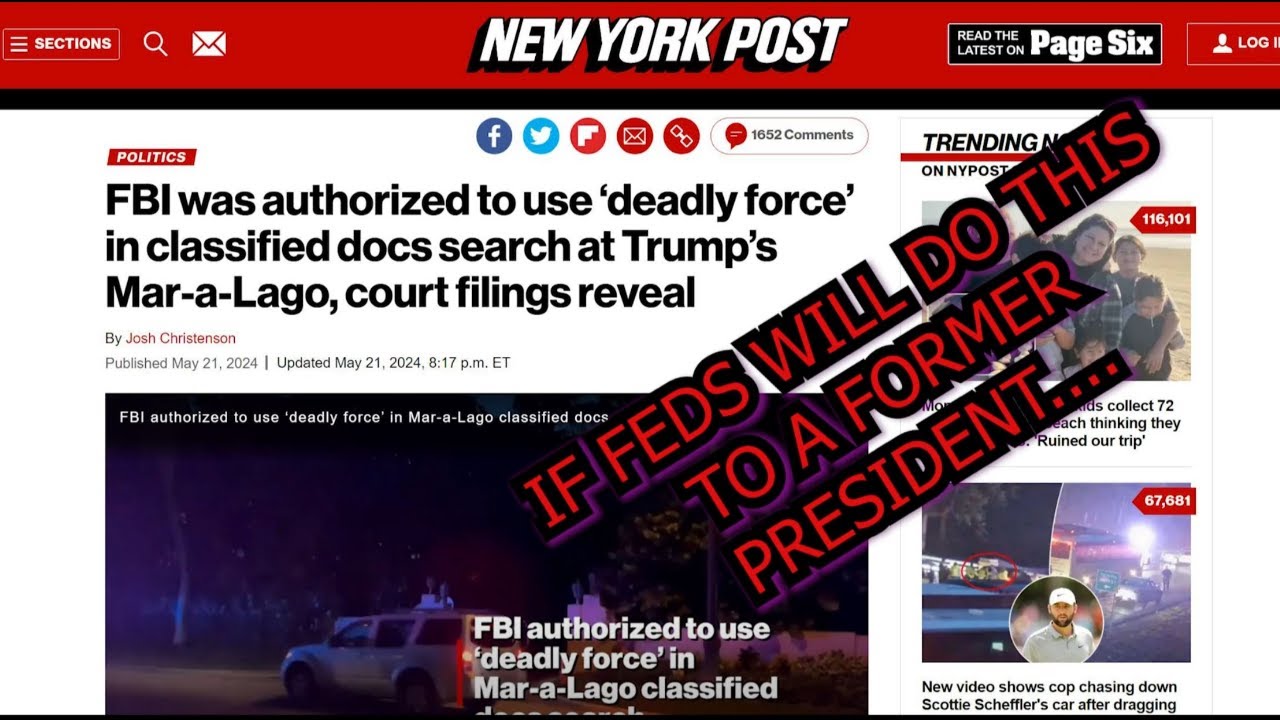 Bio Attack On RNC? FBI Authorized To Shoot Trump? Tell Me Again How This SAVES Democracy? - YouTube