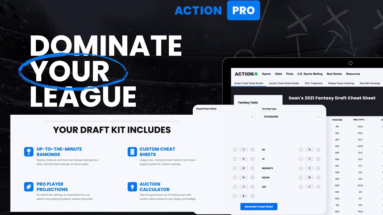 How To Use Fantasy Football Custom Draft Kits - YouTube