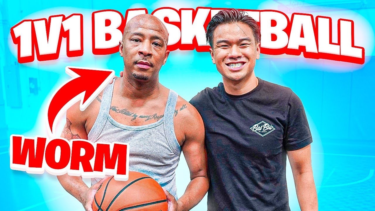 FAMOUS ACTOR Challenges ME! INTENSE 1v1 Basketball! - YouTube