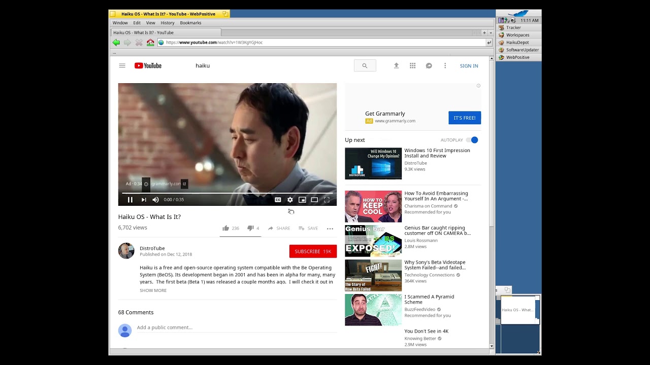 Operating System: Haiku OS - A Review of Beta 1 Rev 52716 - YouTube