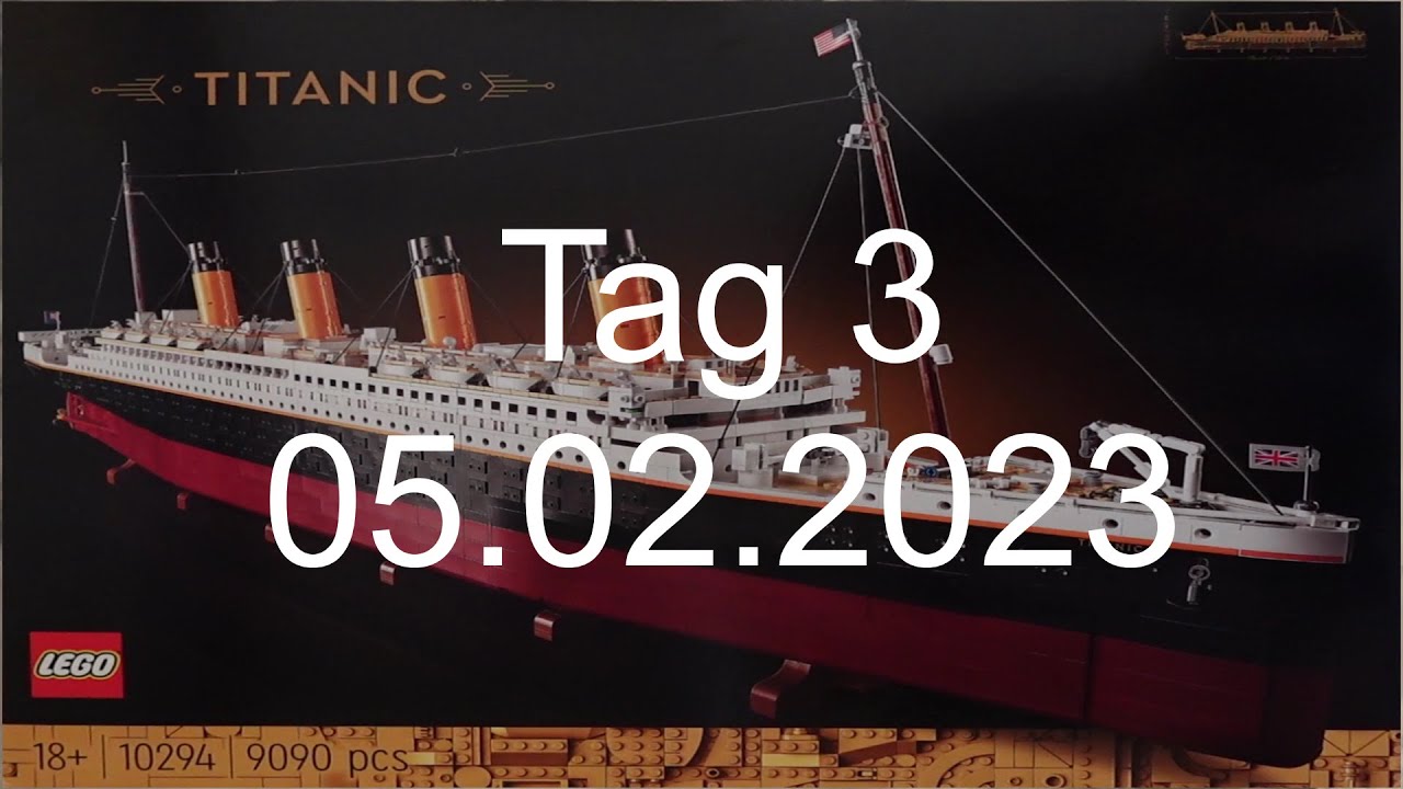 Building LEGO TITANIC - Day 3 - 10294 - Step by Step - Detailed - Brick ...