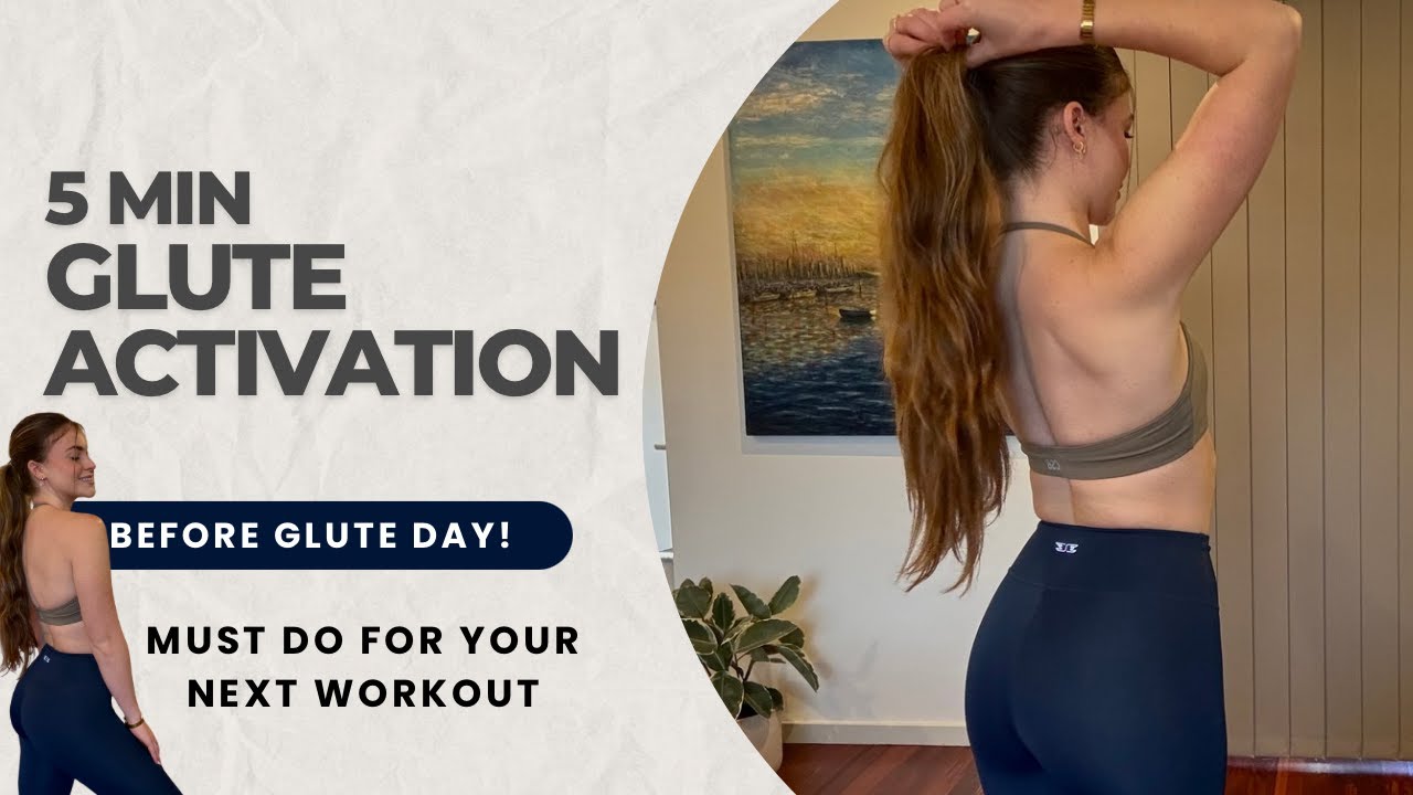 5 MIN Glute Activation (No Equipment) | Activate Your Glutes Before Leg ...