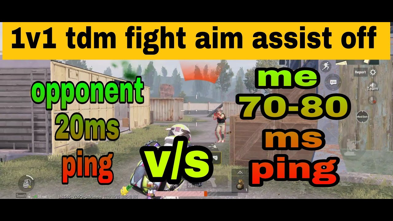 20 ms ping vs 80ms ping tdm fight | bhagavaanji gaming | - YouTube