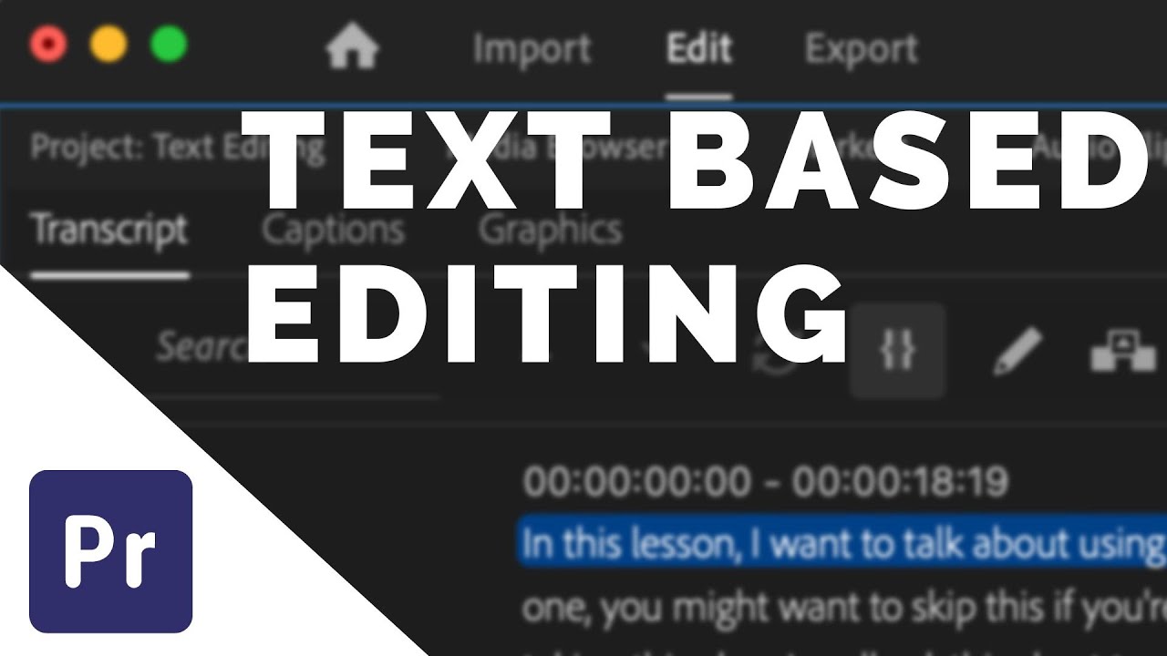 Master Text-Based Video Editing in Premiere Pro: Unleash the Power of ...