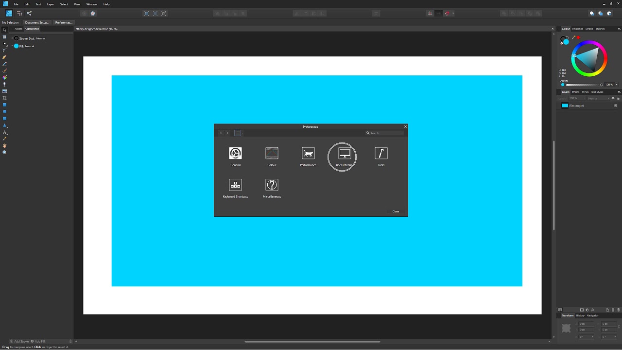 How To Enable Automatically Lock Background Layer On Import Affinity ...