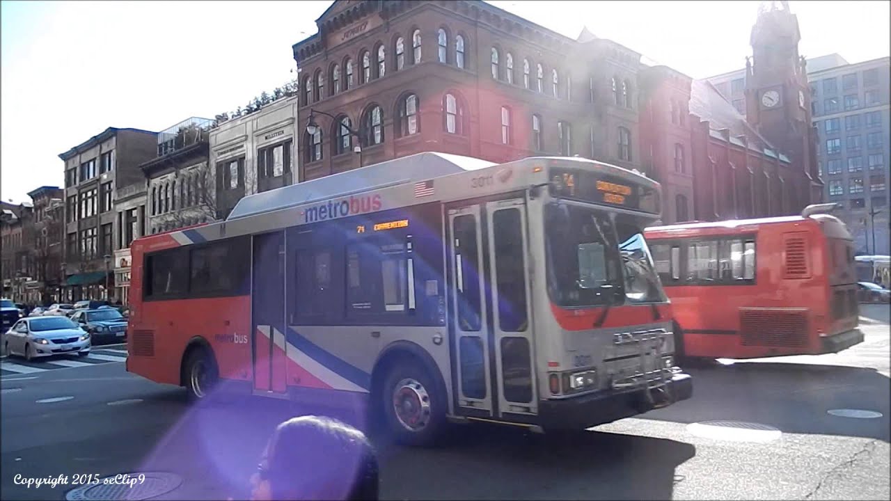 WMATA Metrobus 2006 Orion VII 30ft CNG #3011 on Route 74 3-21-2015 ...