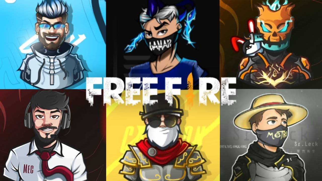 [EL MEJOR PACK] LOGOS CARTOON DE FREE FIRE PARA TU CANAL DE YOUTUBE ...