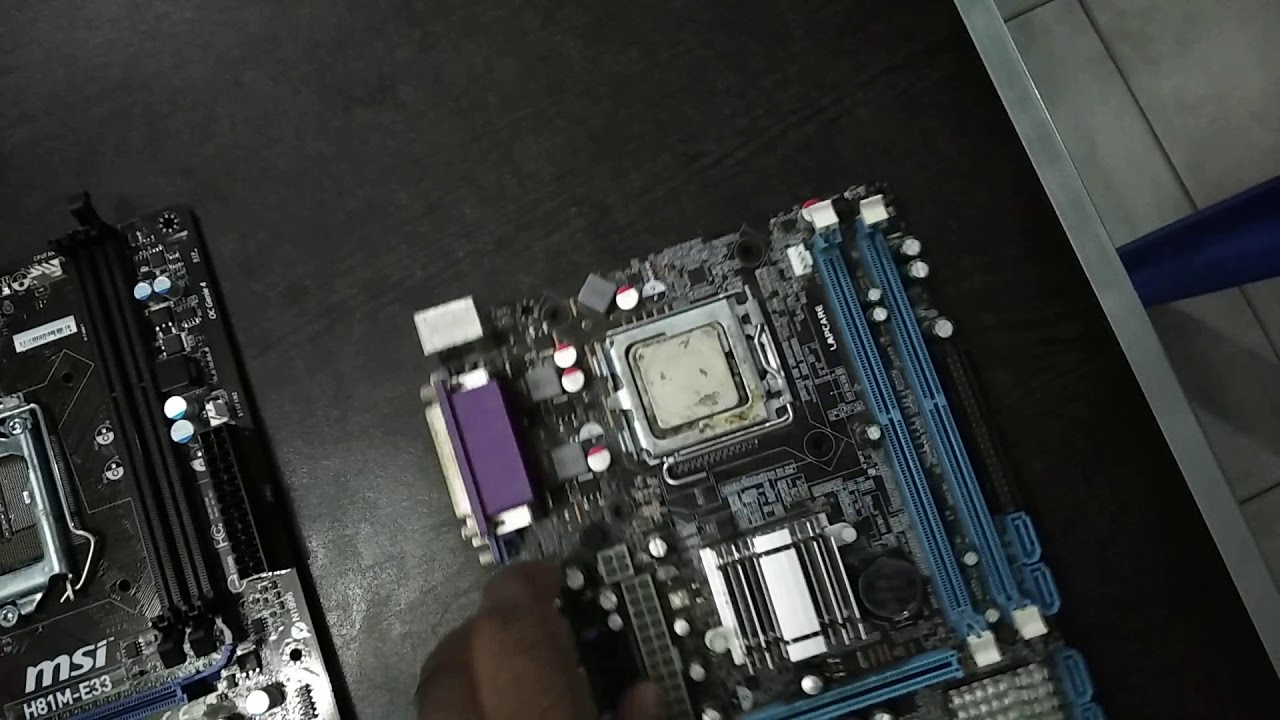 Mother board back panel parts - YouTube