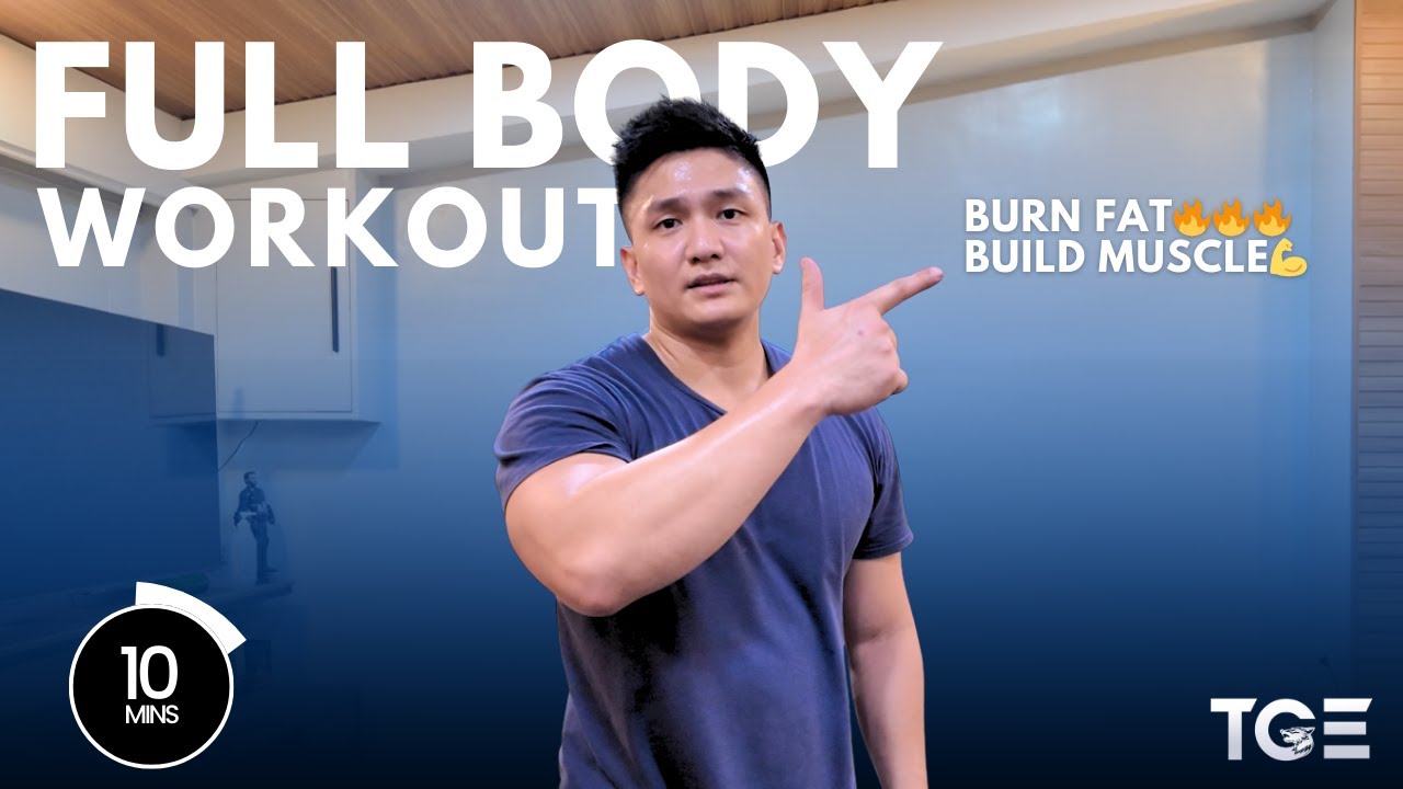 10 Minute Dumbbell Full Body Workout at Home 💪 Burn Fat & Build Muscle ...