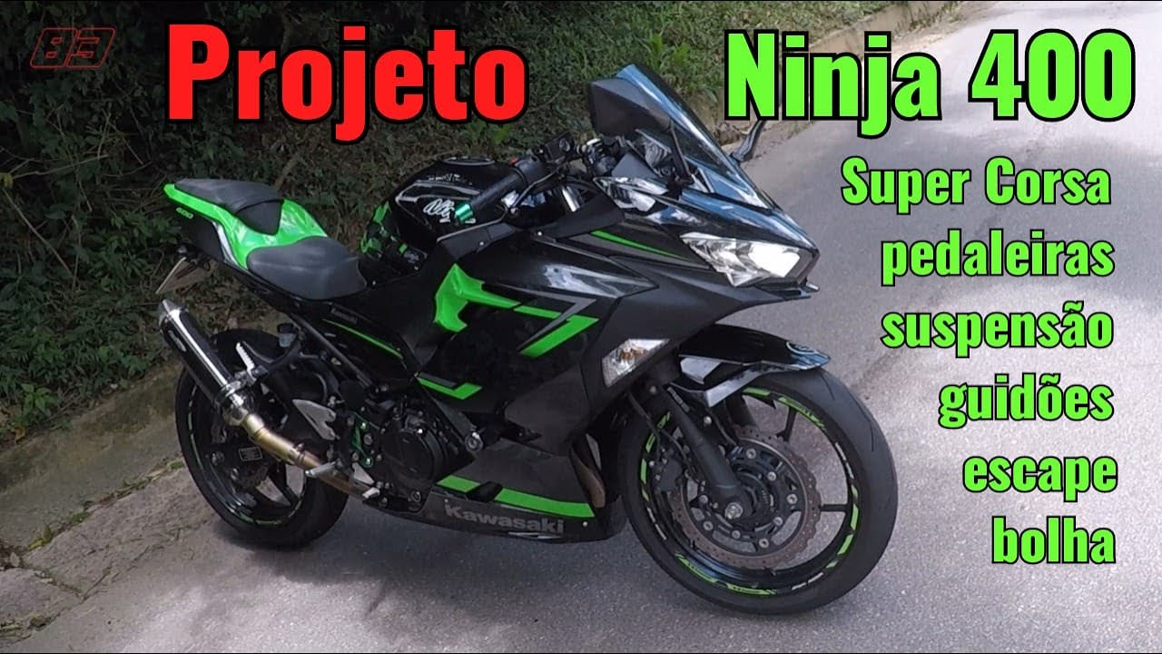 Andei na Kawasaki Ninja 400 com Super Corsa 110 / 150 e suspensão ...